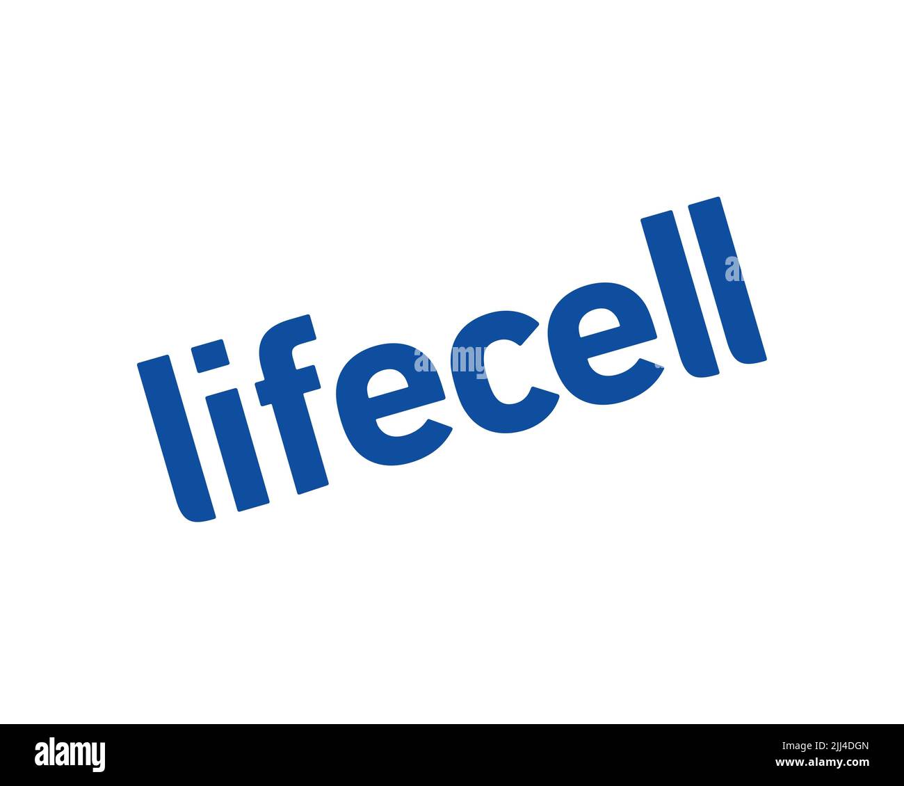 Lifecell, rotated logo, white background Stock Photo - Alamy