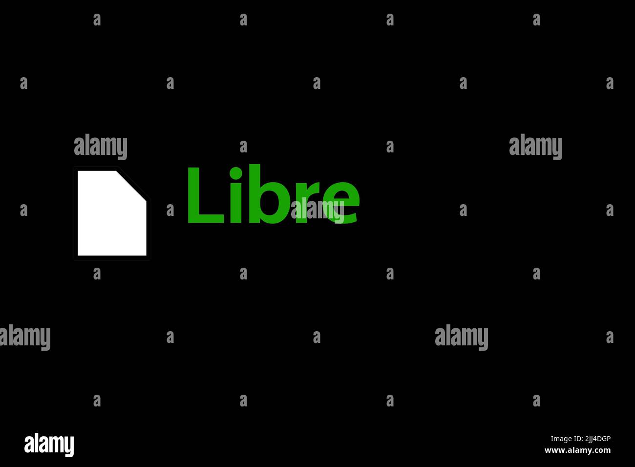 LibreOffice, Logo, Black background Stock Photo - Alamy
