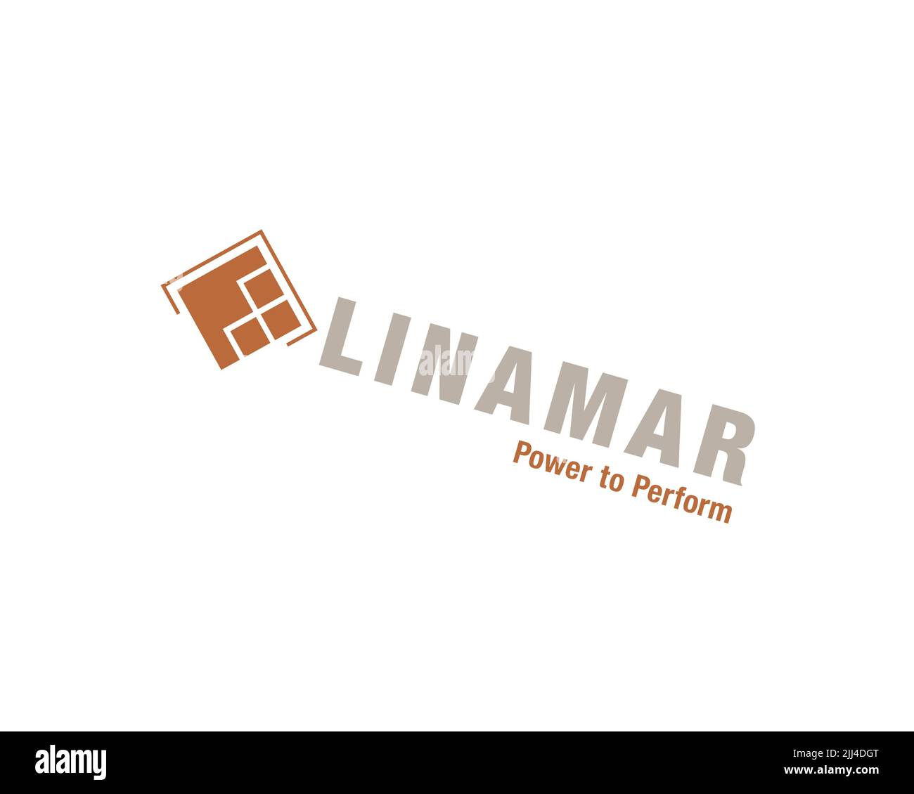 Linamar, rotated logo, white background B Stock Photo - Alamy