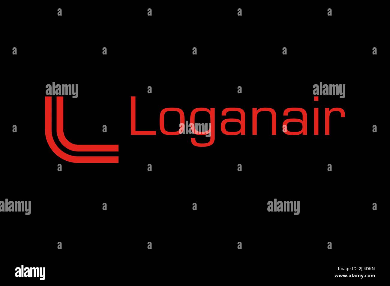 Loganair, Logo, Black background Stock Photo - Alamy