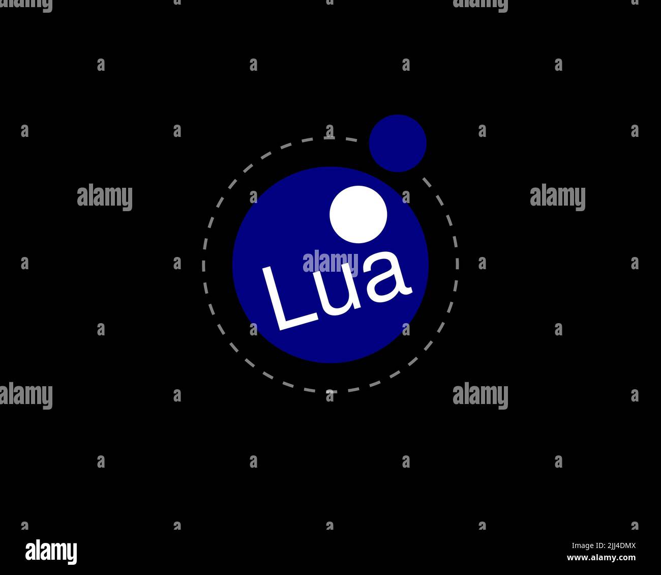 Lua programming language, rotated logo, black background Stock Photo ... Lua programming language, rotated logo, black background Stock Photo ...