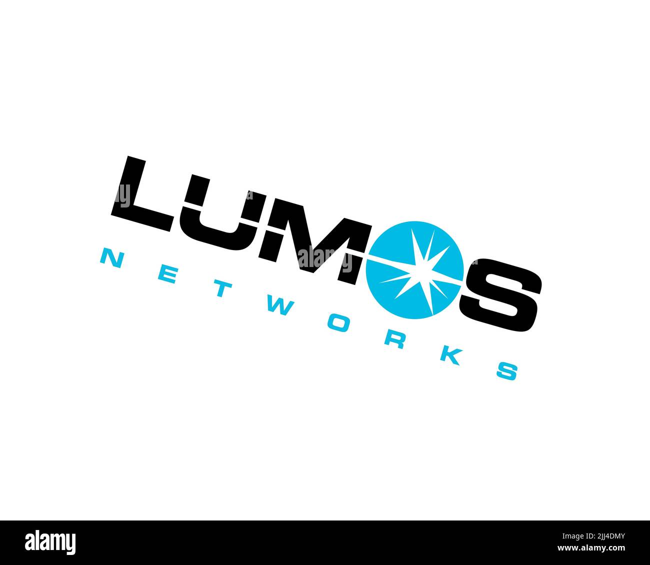 Lumos Networks, rotated logo, white background B Stock Photo - Alamy