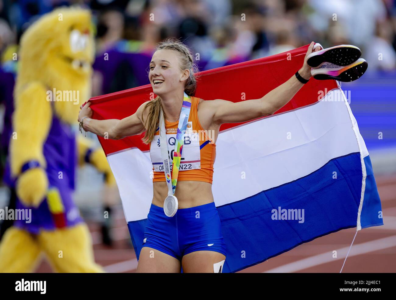 Oregon, USA. 23rd July, 2022. EUGENE - Femke Bol in action during the ...