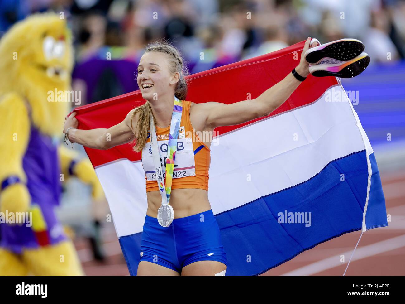Oregon, USA. 23rd July, 2022. EUGENE - Femke Bol in action during the ...