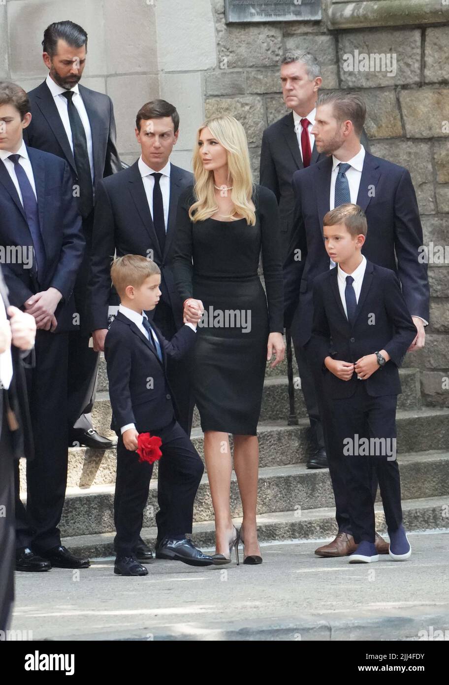Ivanka Trump with her sons, Jared Kushner, Eric Trump, Donald Trump Jr ...