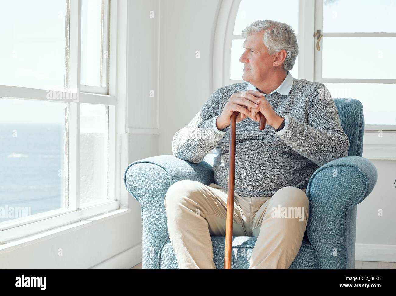 You never stop missng those youve lost. an elderly man enjoying the ...