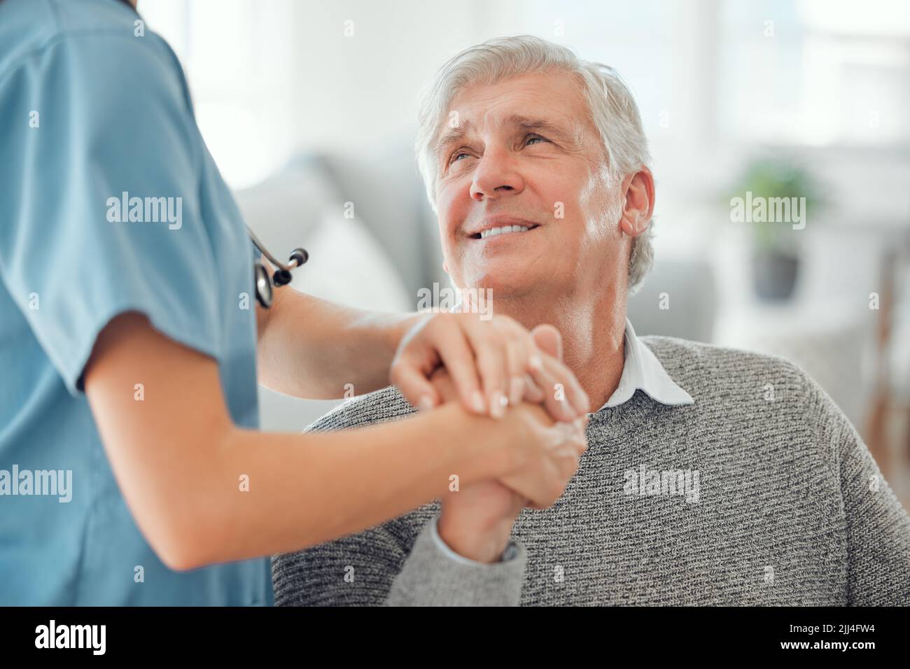 Its scary, but she makes it better. an unrecognizable doctor offering ...