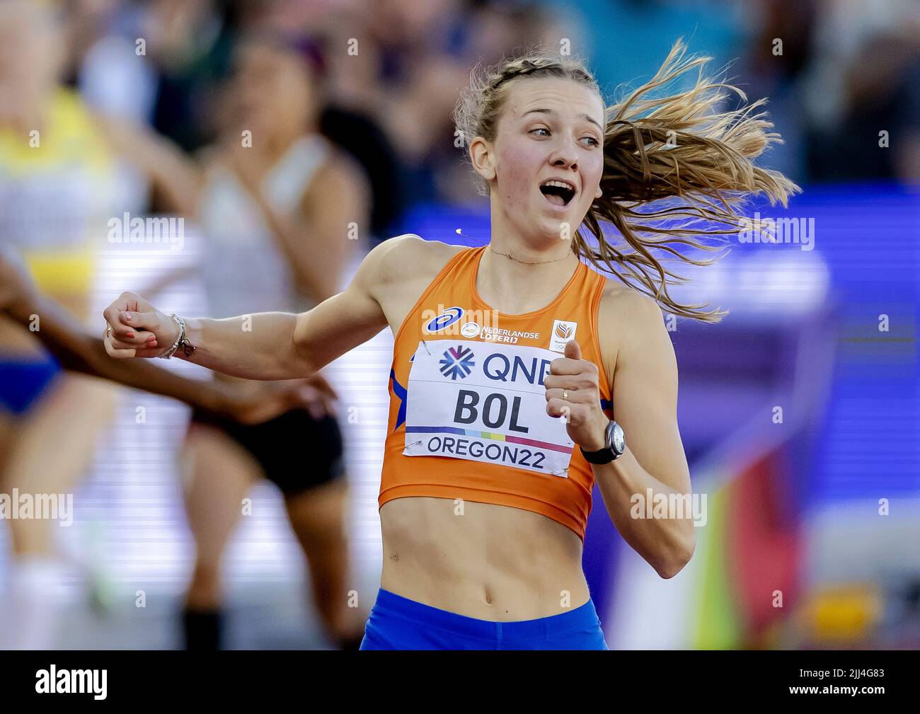 Oregon, USA. 23rd July, 2022. EUGENE - Femke Bol in action during the ...