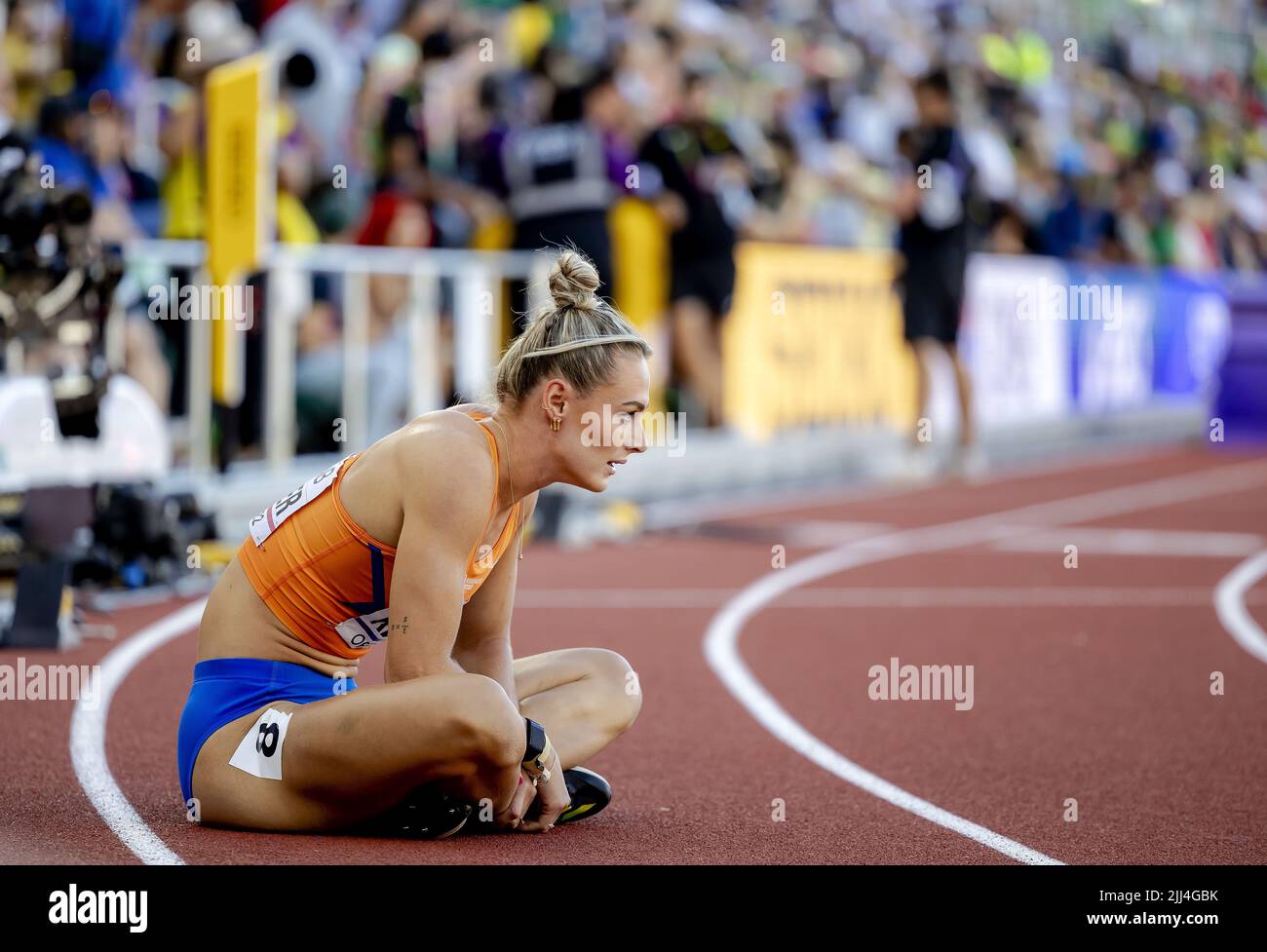 Oregon, USA. 23rd July, 2022. EUGENE - Lieke Klaver in action during ...