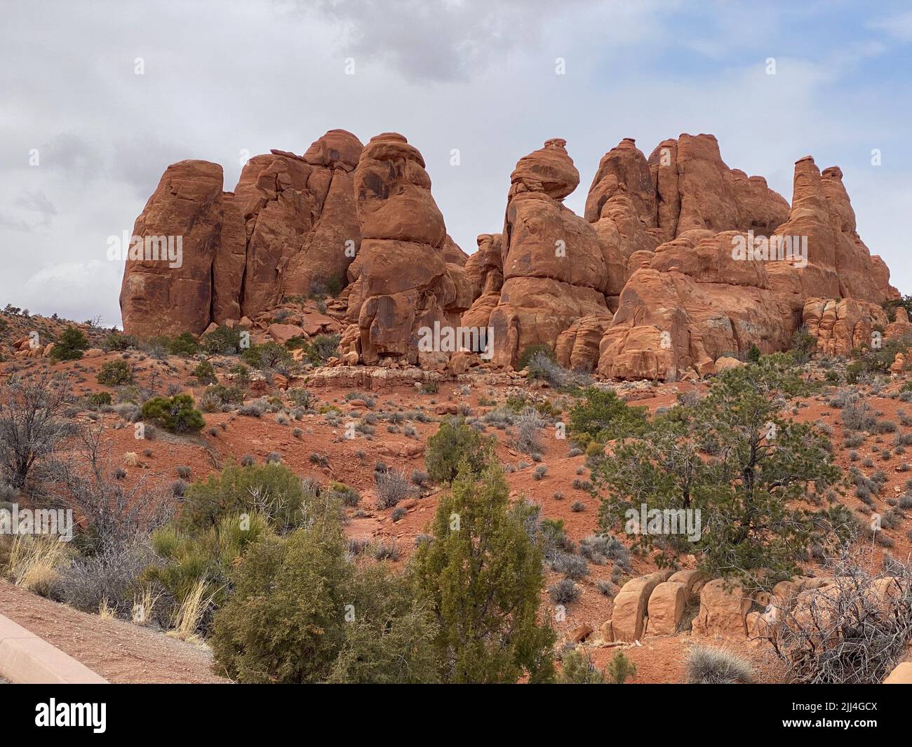 Photo of Skyline Arch Trail on Arches Entrance Road in Arches National ...