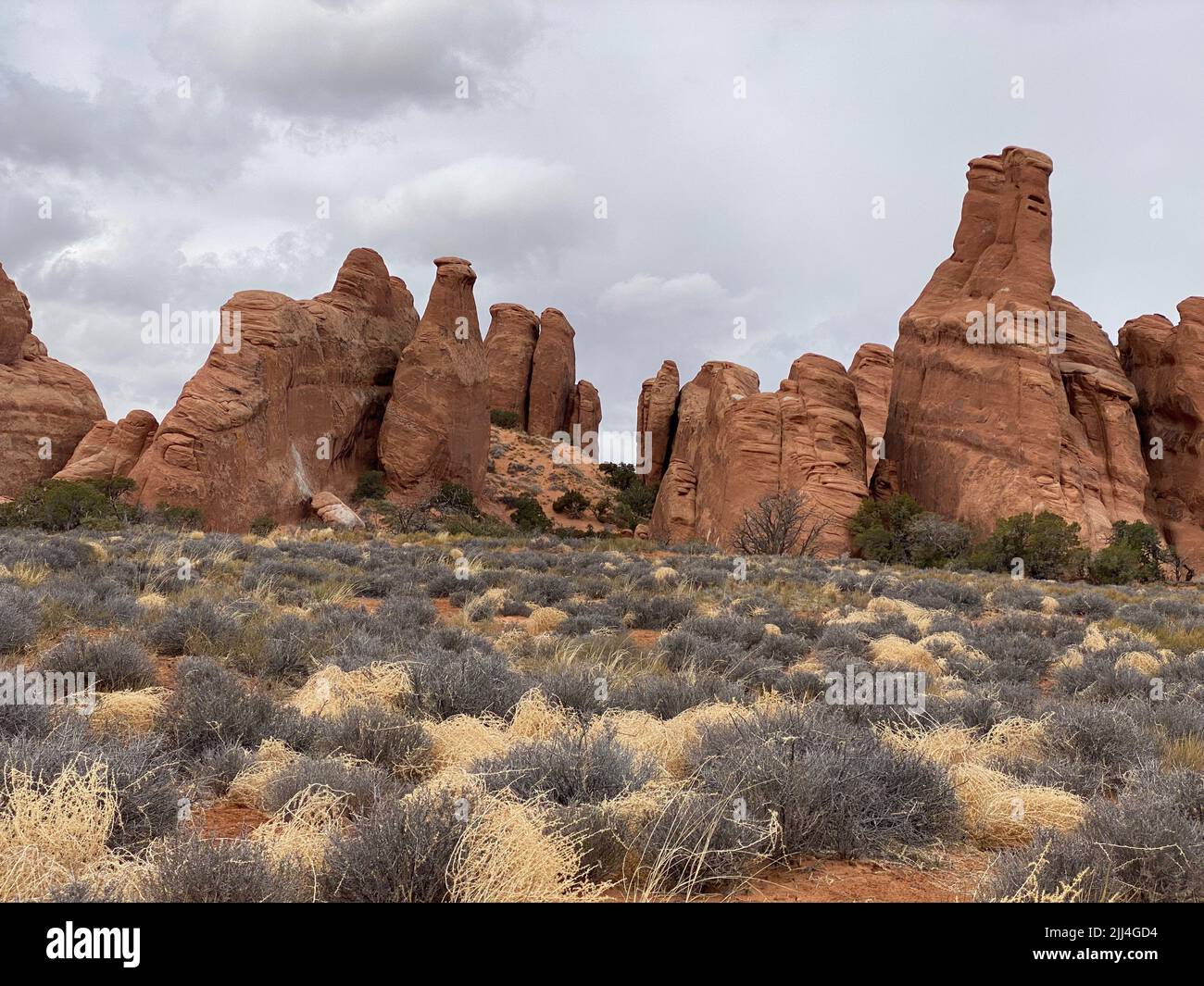 Photo of hoodoos from of the Broken Arch Trail near the Sand Dune Arch ...