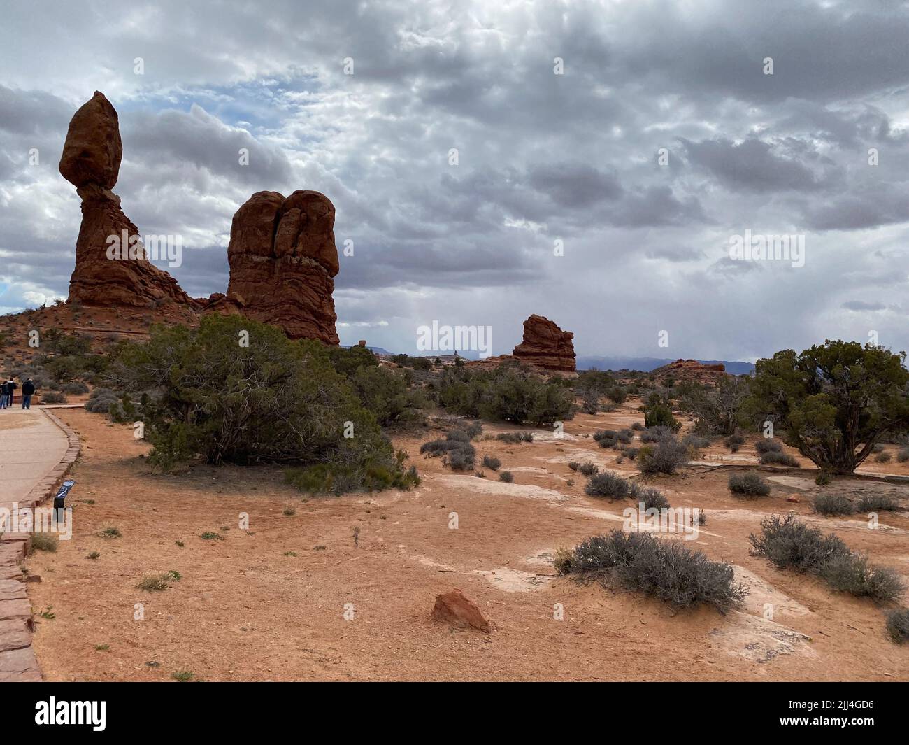 Photo of Balanced Rock Trail on Arches Entrance Road in Arches National ...