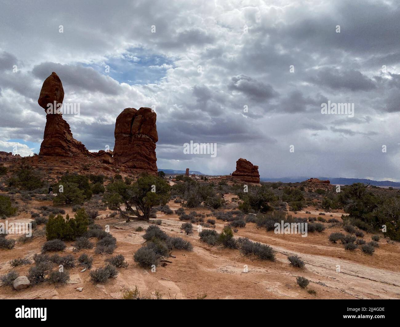 Photo of Balanced Rock Trail on Arches Entrance Road in Arches National ...