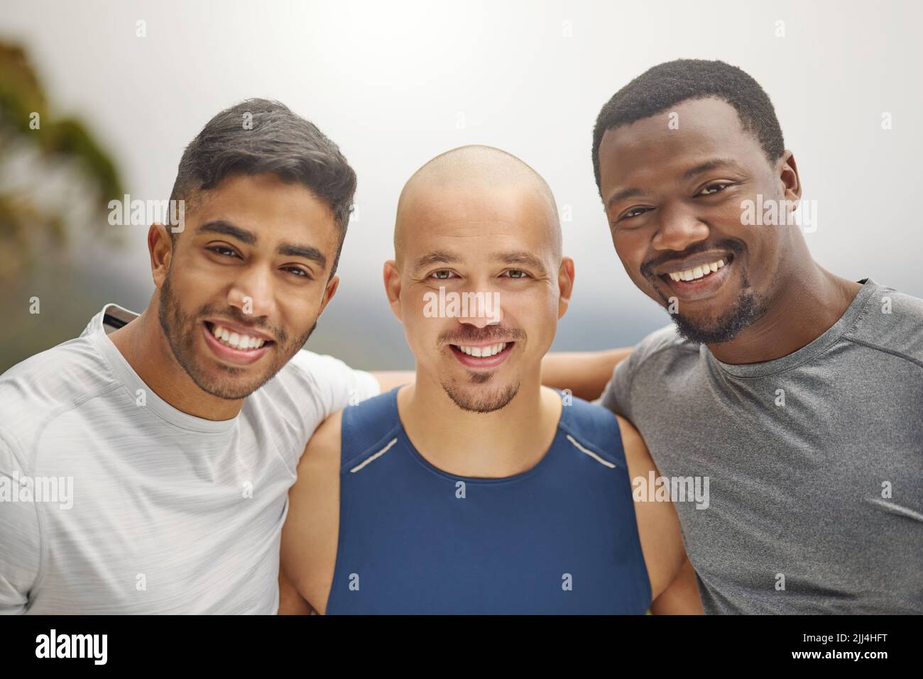 Best buds keep each other motivated and moving. Portrait of a group of ...