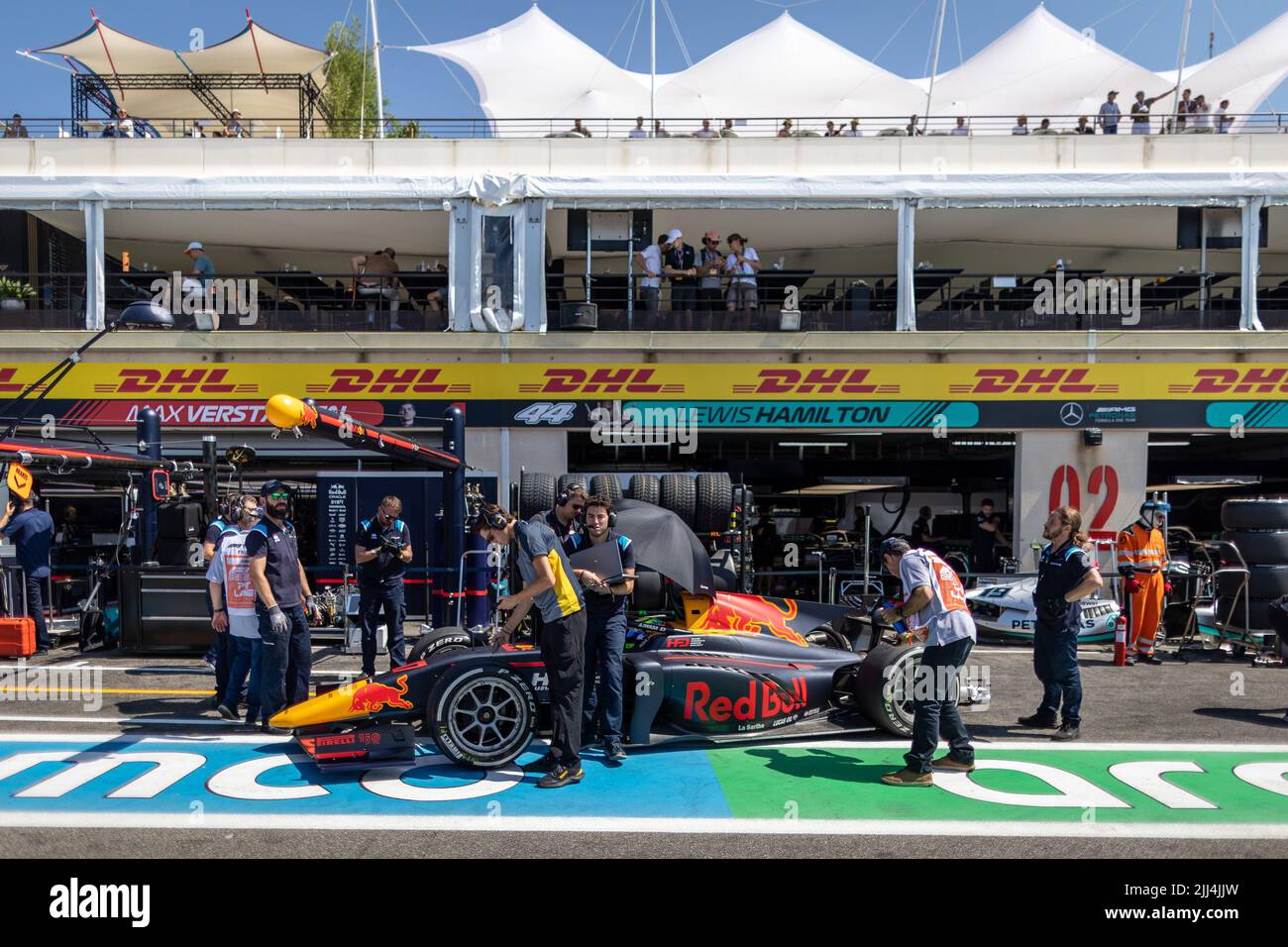 Le Castellet, France. 22nd July, 2022. IWASA Ayumu (jpn), DAMS, Dallara F2, portrait during the ...