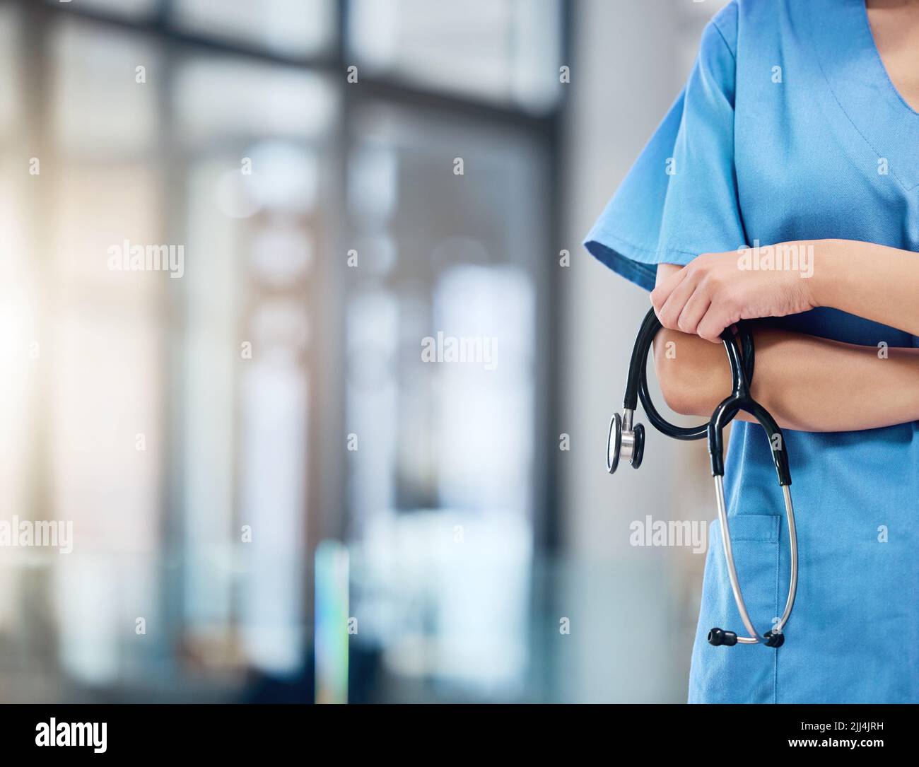 Im your doctor today. an unrecognizable doctor holding a stethoscope at ...