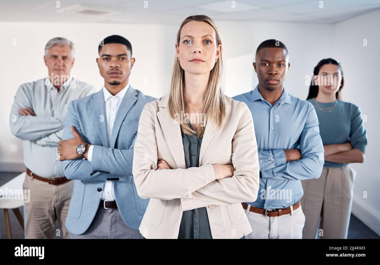 Their success commands respect. Portrait of a confident businesswoman ...