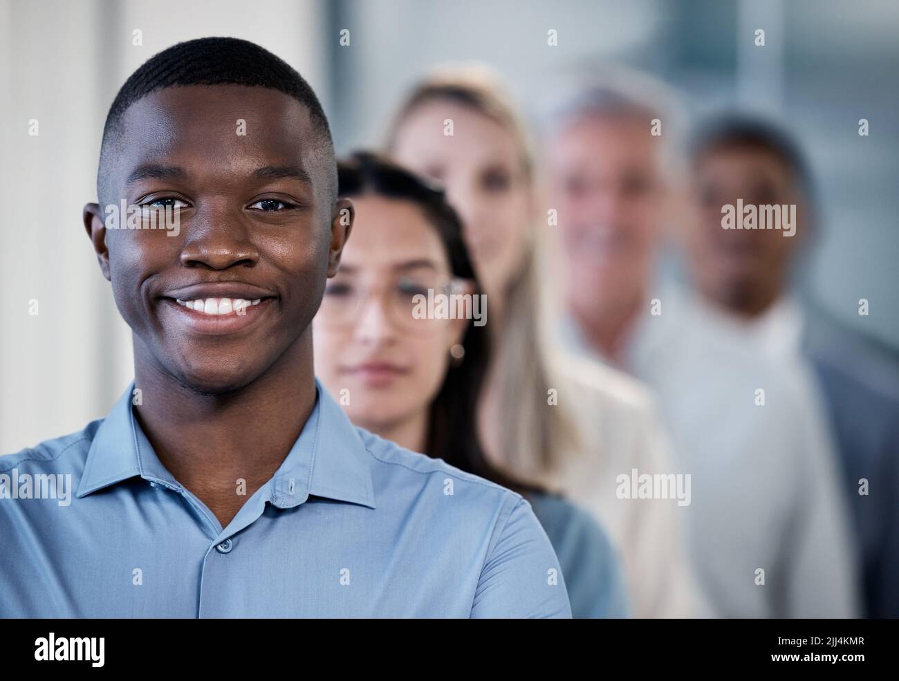 Present yourself with confidence. Portrait of a confident young ...