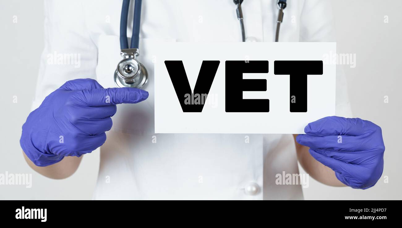 Medicine and health concept. The doctor points his finger at a sign ...