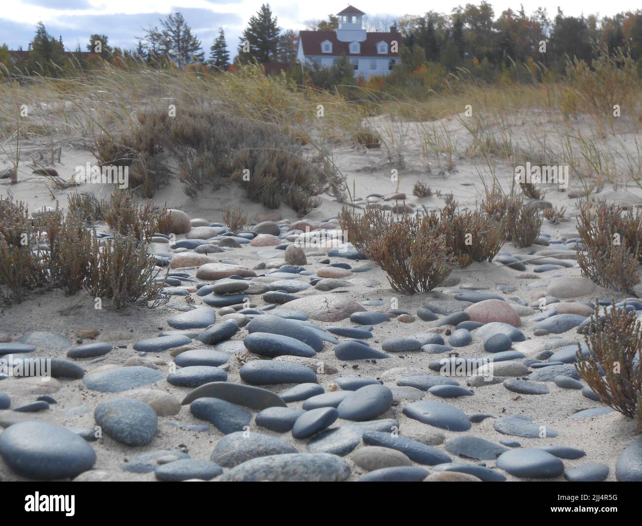Whitefish Point Lighthouse, Upper Peninsula, Michigan Stock Photo - Alamy