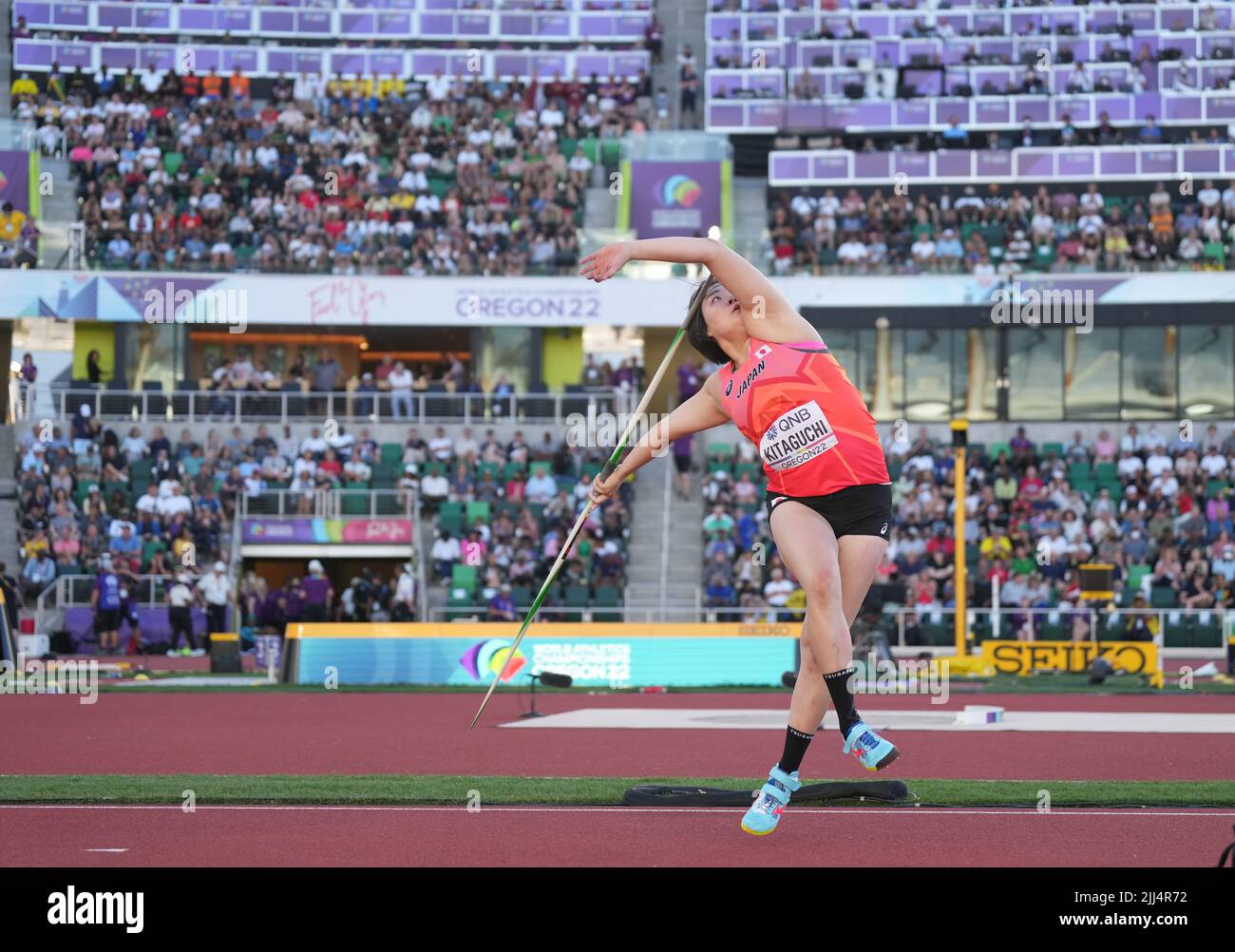 Eugene, USA. 22nd July, 2022. Kitaguchi Haruka of Japan competes during ...