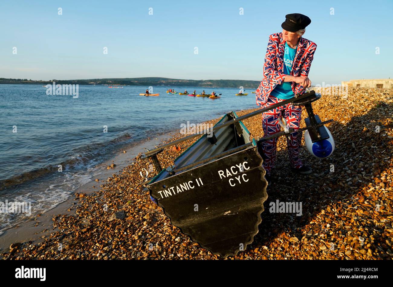 Michael Stanley, known as 'Major Mick', readies his boat, as he ...