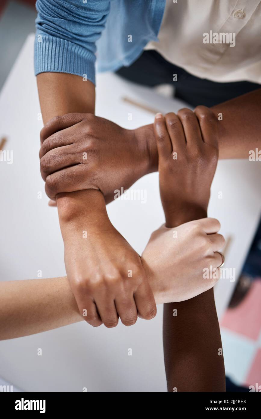 The links of this chain are unbreakable. a group of businesspeople ...