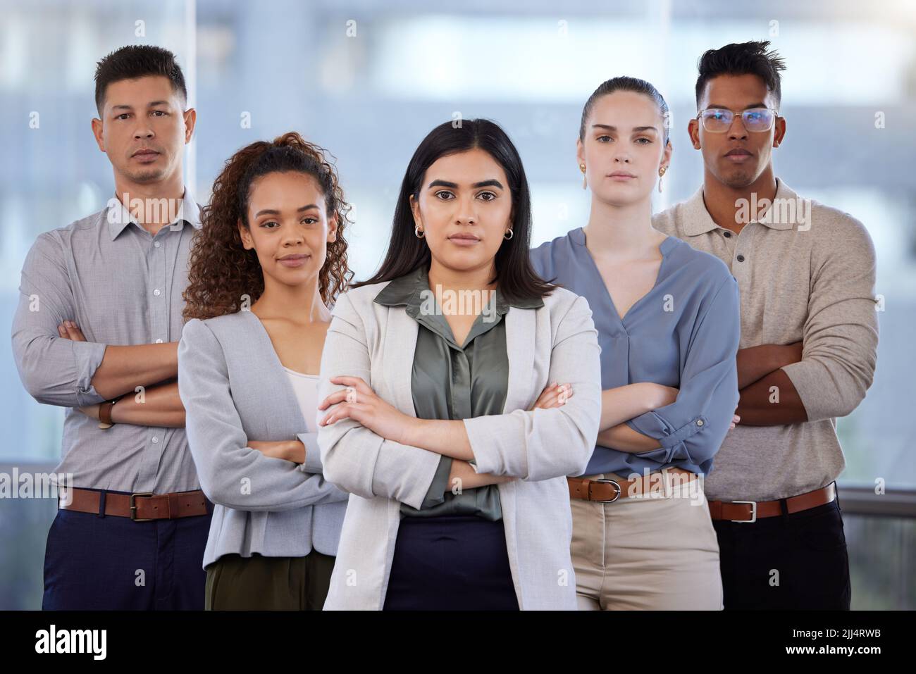 Is there a better team than us Not likely. Portrait of a group of young ...