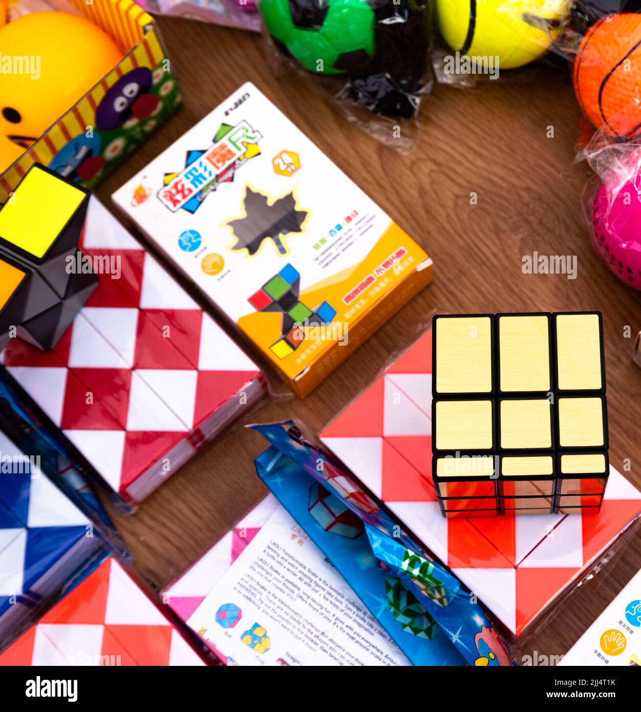 Legionowo, Poland - September 26, 2021: Rubik's Cube on a table with ...
