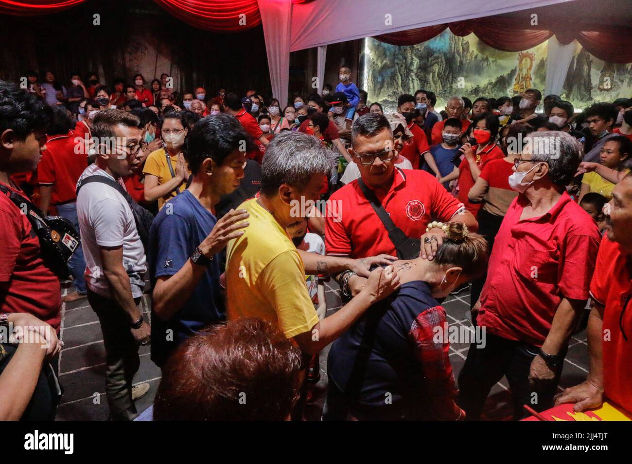 A ritual during the Sejit Celebration of YM Kongco Kwan Kong at ...