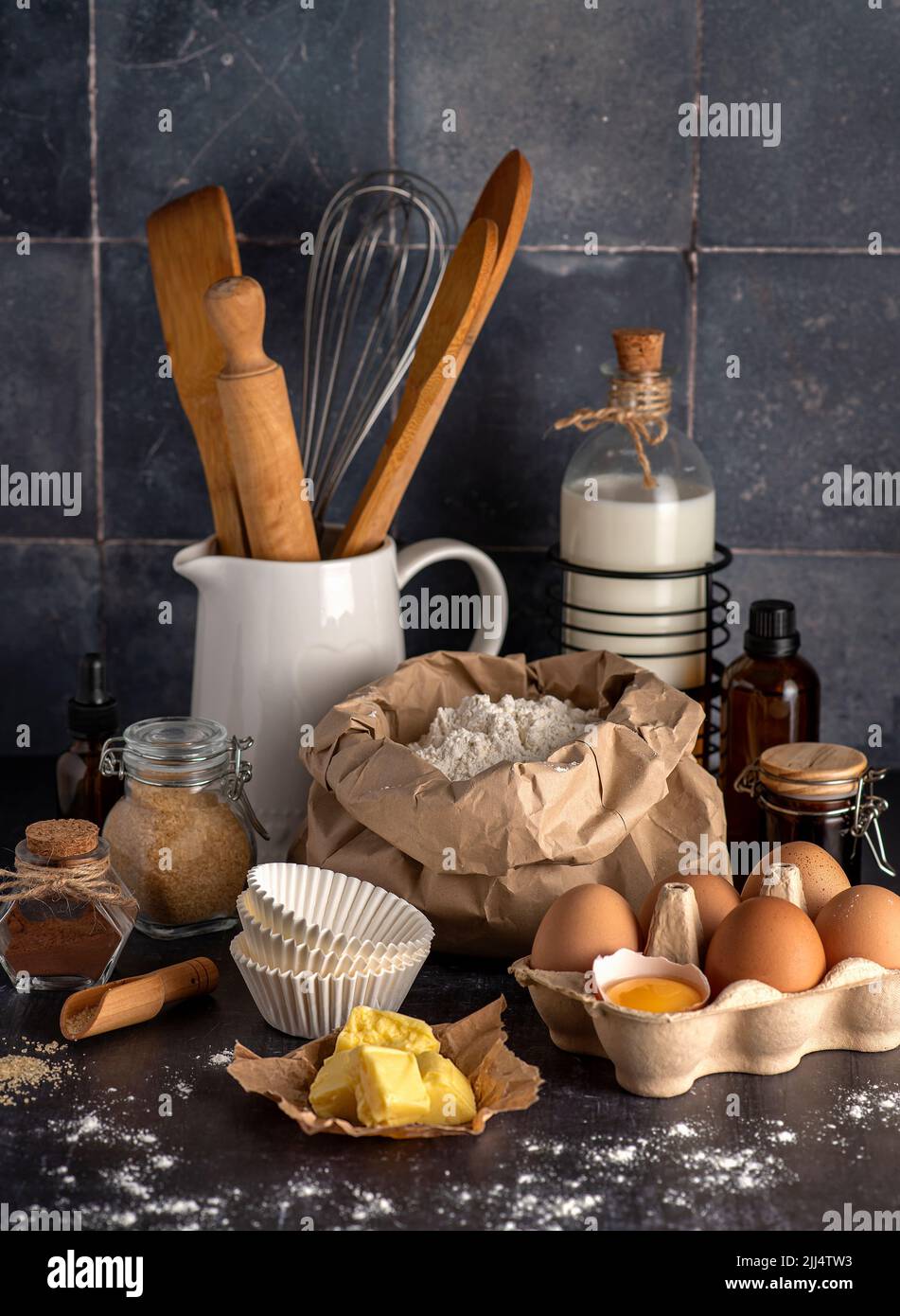Kitchen bakery concept butter hi-res stock photography and images - Alamy