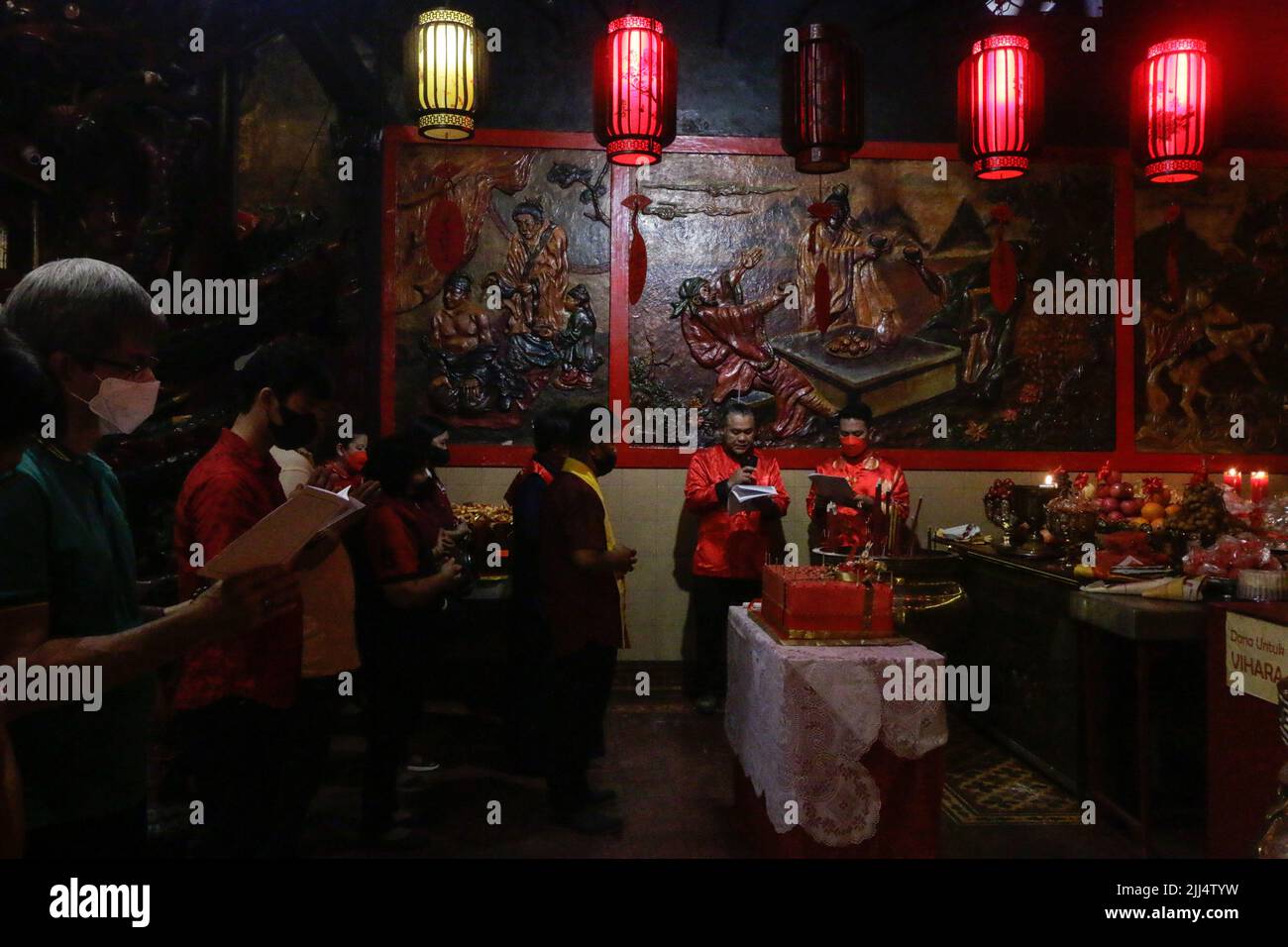 A ritual during the Sejit Celebration of YM Kongco Kwan Kong at ...