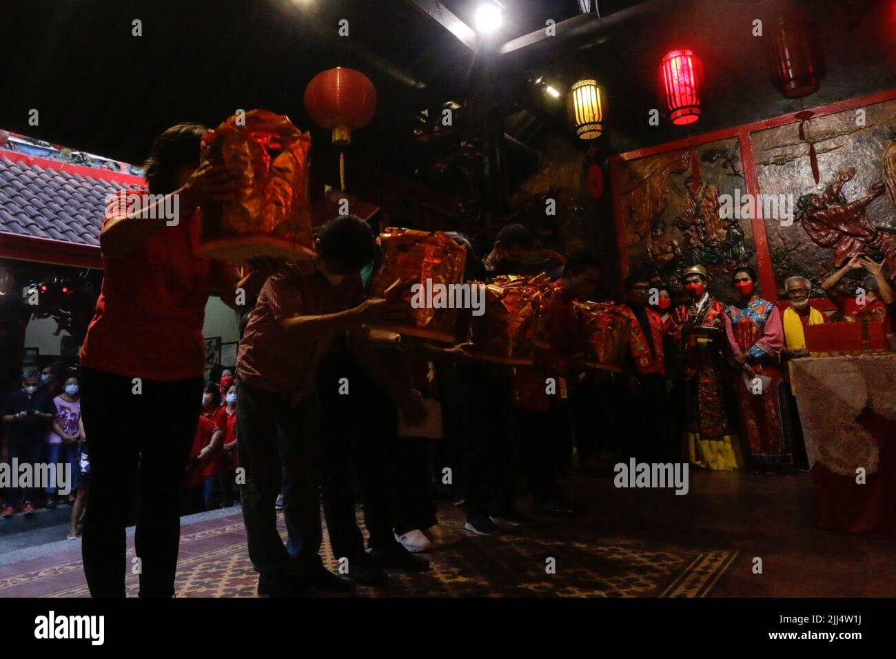 A ritual during the Sejit Celebration of YM Kongco Kwan Kong at ...