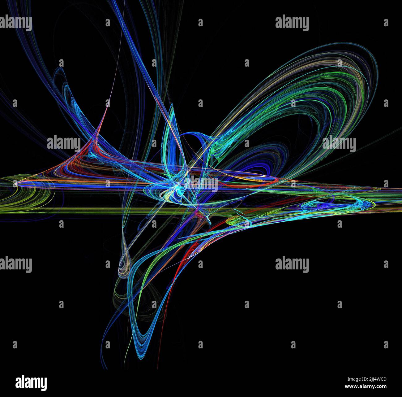 image of one Illustration of digital fractal Stock Photo - Alamy