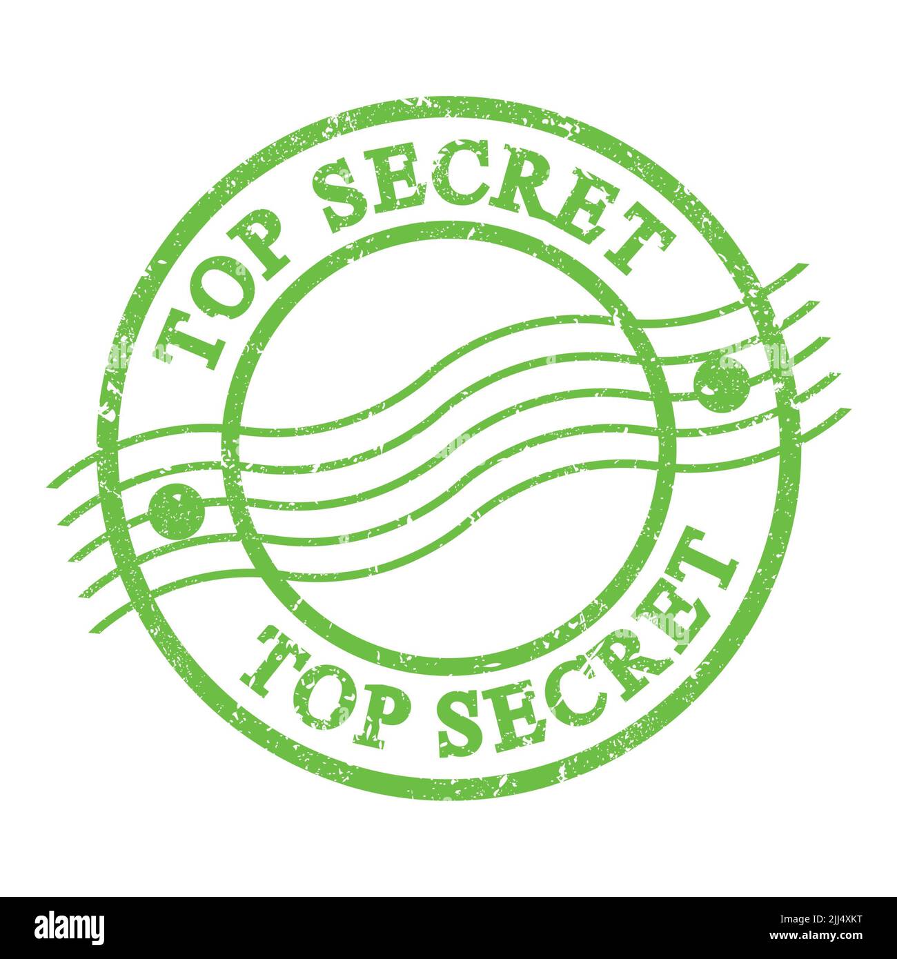 TOP SECRET, text written on green grungy postal stamp Stock Photo - Alamy