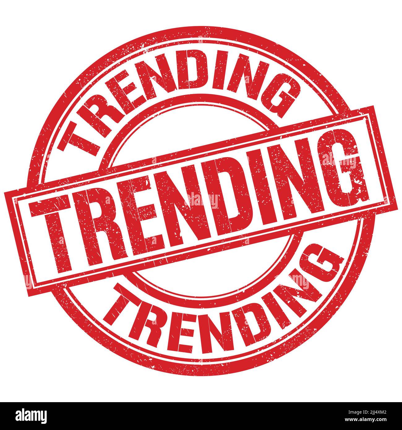 TRENDING text written word on red round stamp sign Stock Photo - Alamy
