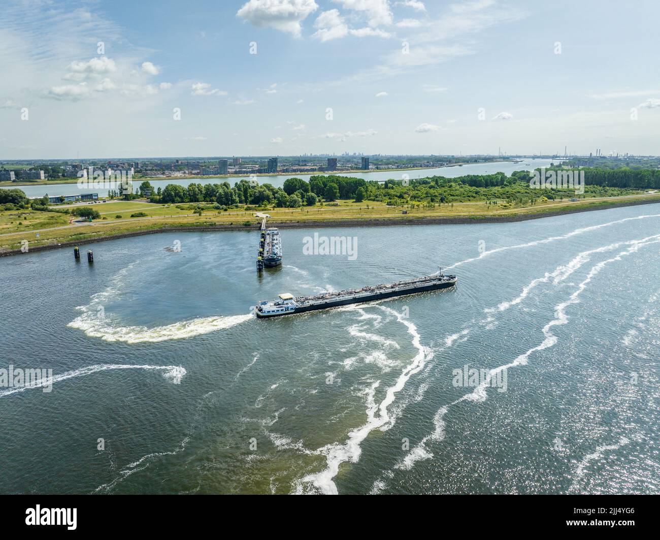 Liquid Cargo Tanker Ships in Rotterdam Stock Photo - Alamy