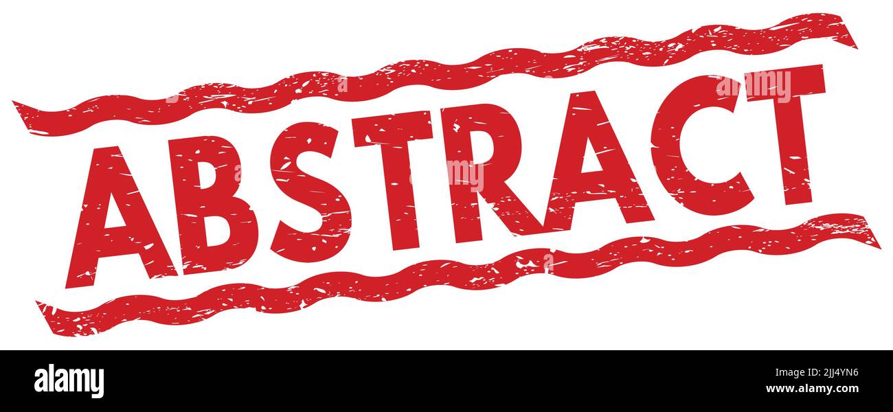 ABSTRACT text written on red lines stamp sign Stock Photo - Alamy