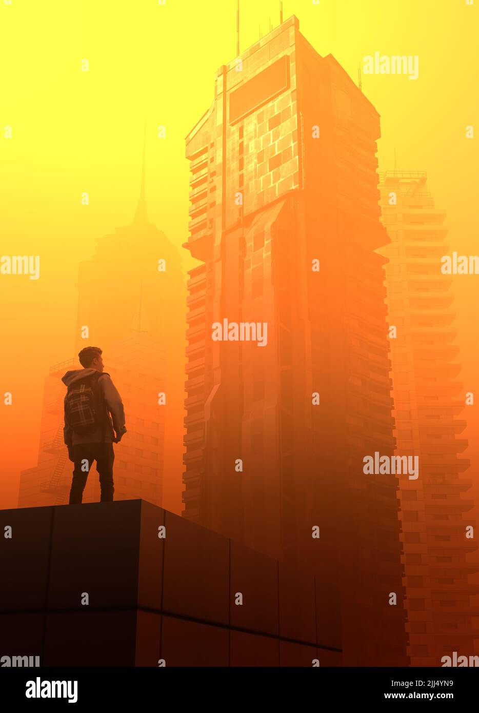 Polluted Future City