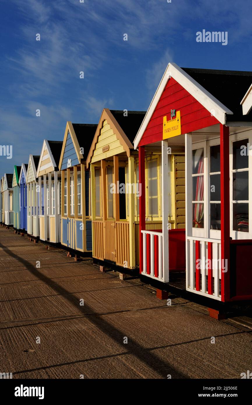 Southwold, Suffolk, England, United Kingdom: hundreds of colourful ...