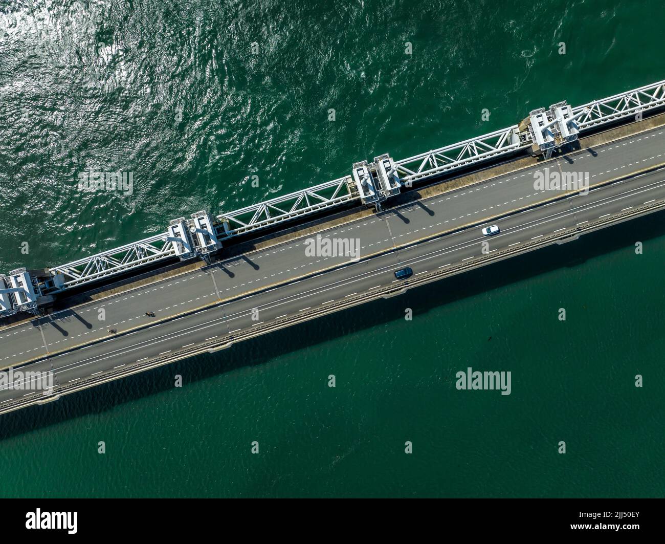 The Gigantic Storm Surge Barrier at Eastern Scheldt in the Netherlands ...