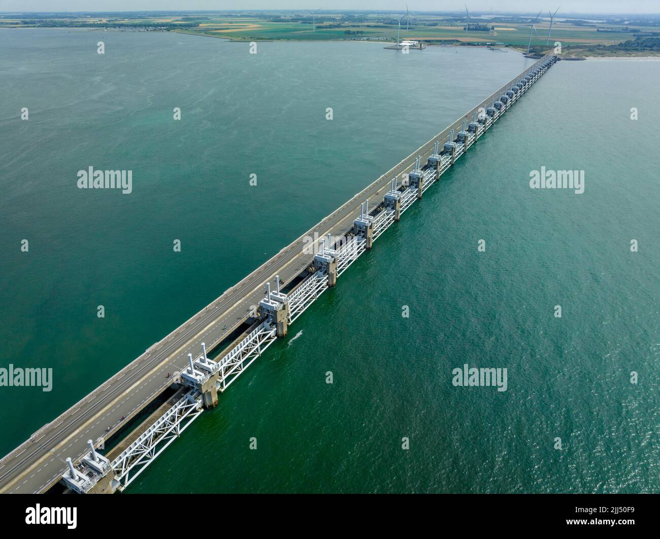 The Gigantic Storm Surge Barrier at Eastern Scheldt in the Netherlands ...