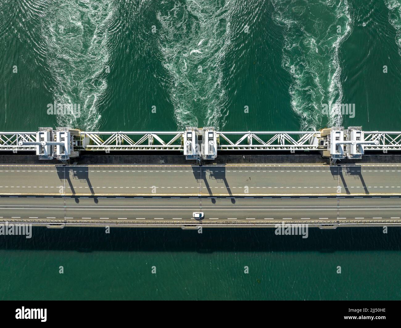 Storm Surge Barrier In the Netherlands Stock Photo - Alamy