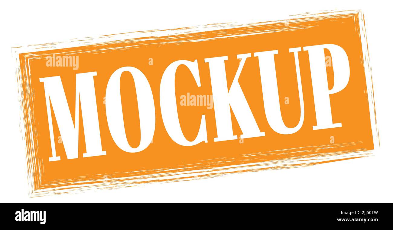 Rectangle sign mockup Cut Out Stock Images & Pictures - Alamy