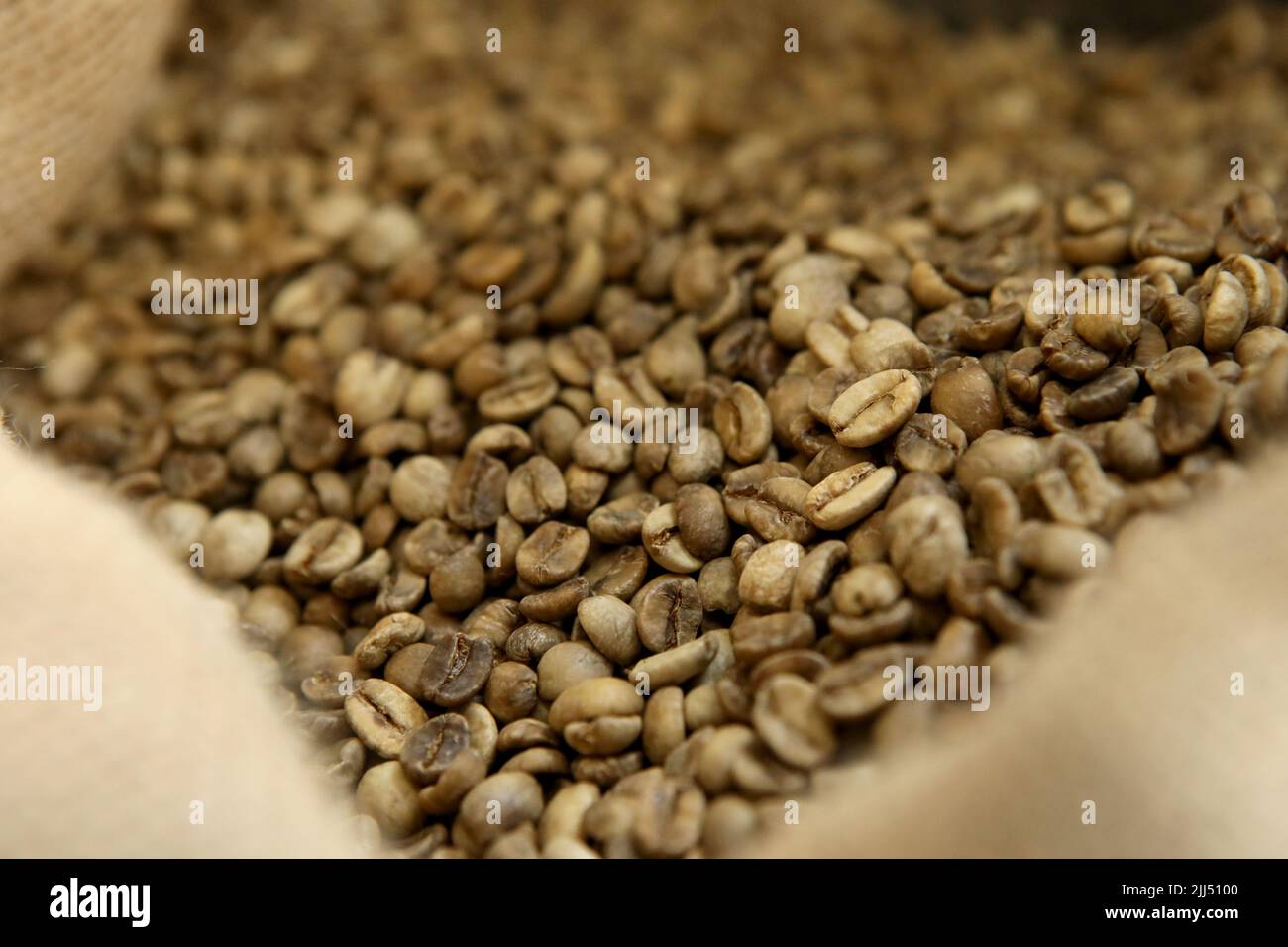 Innovative coffee roaster. The coffee is roasted using high technology ...