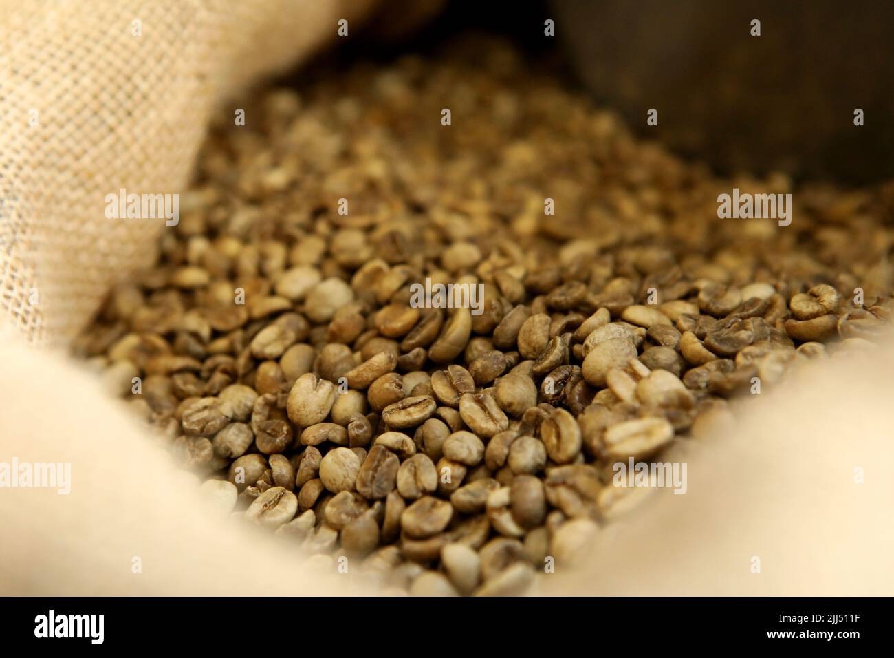 Innovative coffee roaster. The coffee is roasted using high technology ...