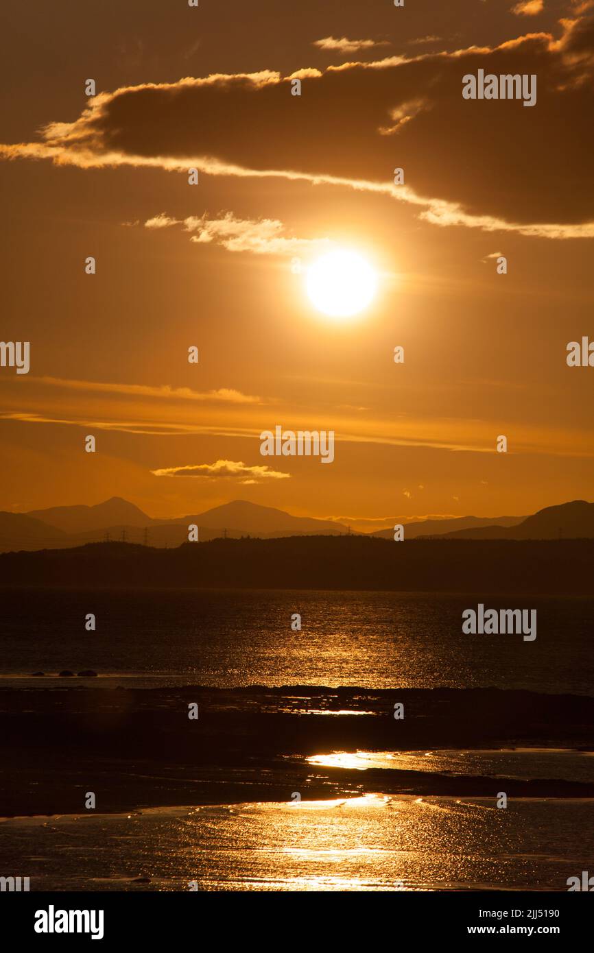 Village of, Blackness, Scotland. The Firth of Forth with the area of ...