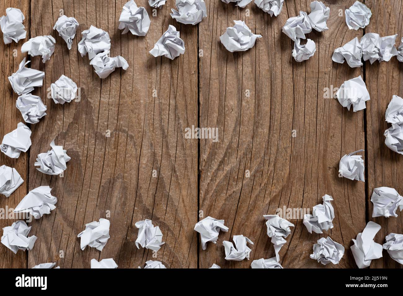 Paper Wraps Placed Around Important Information. Wrinkled Notes ...