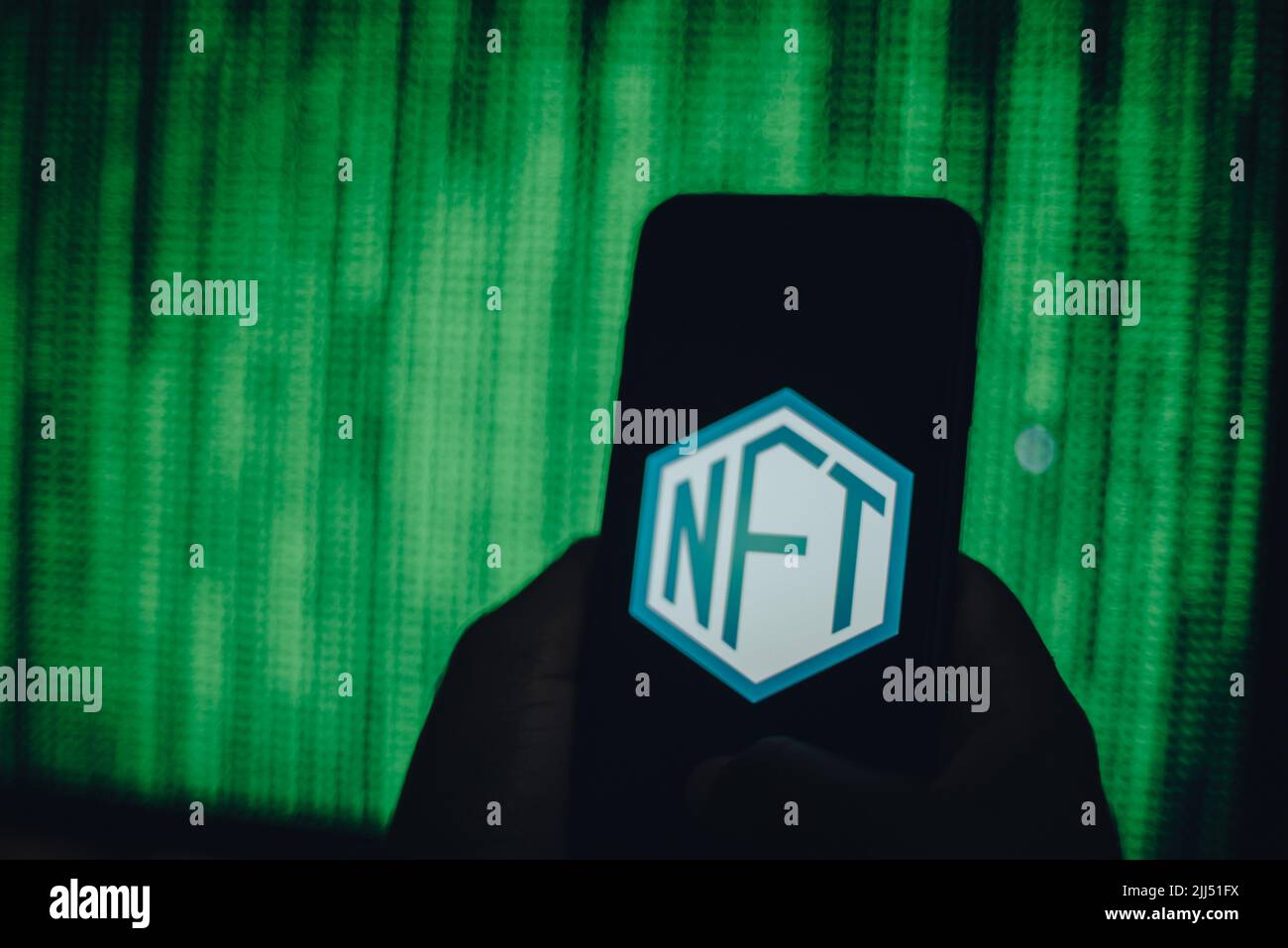 Electronic collection hand holding hi-res stock photography and images - Alamy