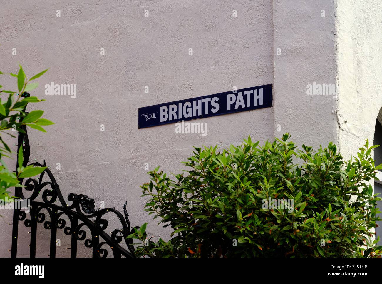 Bright's path sign Maldon Stock Photo - Alamy